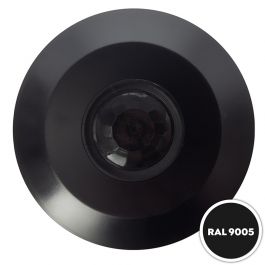 Bewegingssensor/Lichtsensor plafond binnen 360 graden zwart